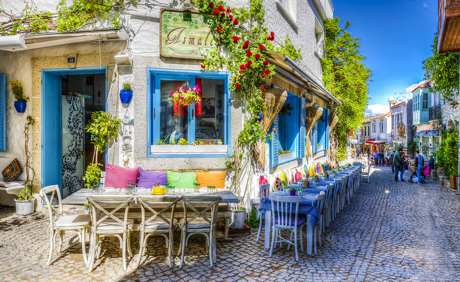 Alacati Cafe Jigsaw Puzzle