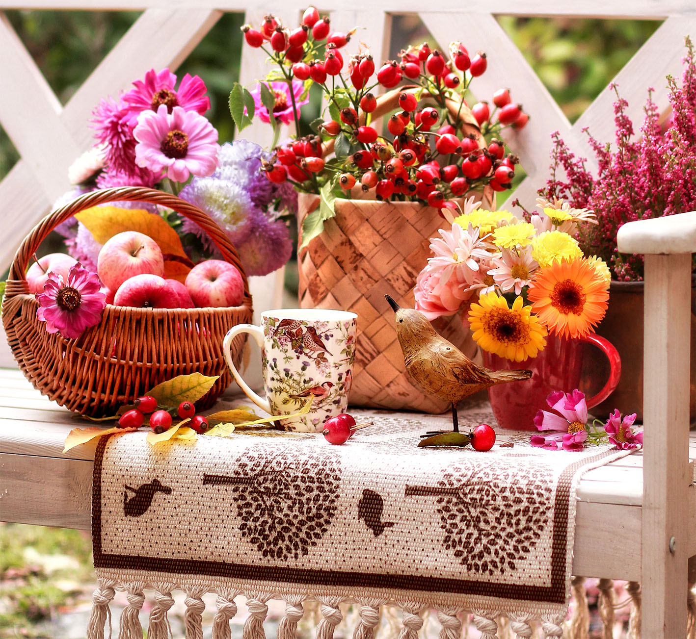 Autumn Tea Time Jigsaw Puzzle