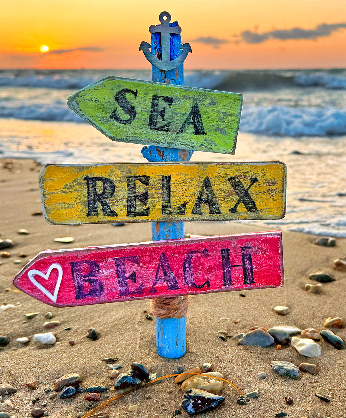 Beach Sign Jigsaw Puzzle