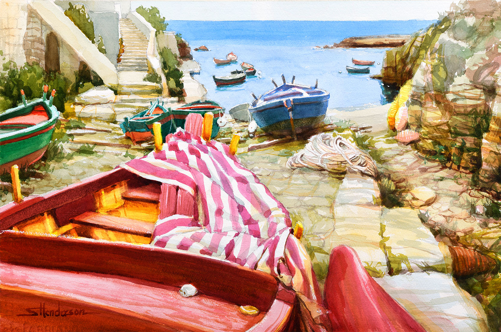 Boats By The Sea Jigsaw Puzzle