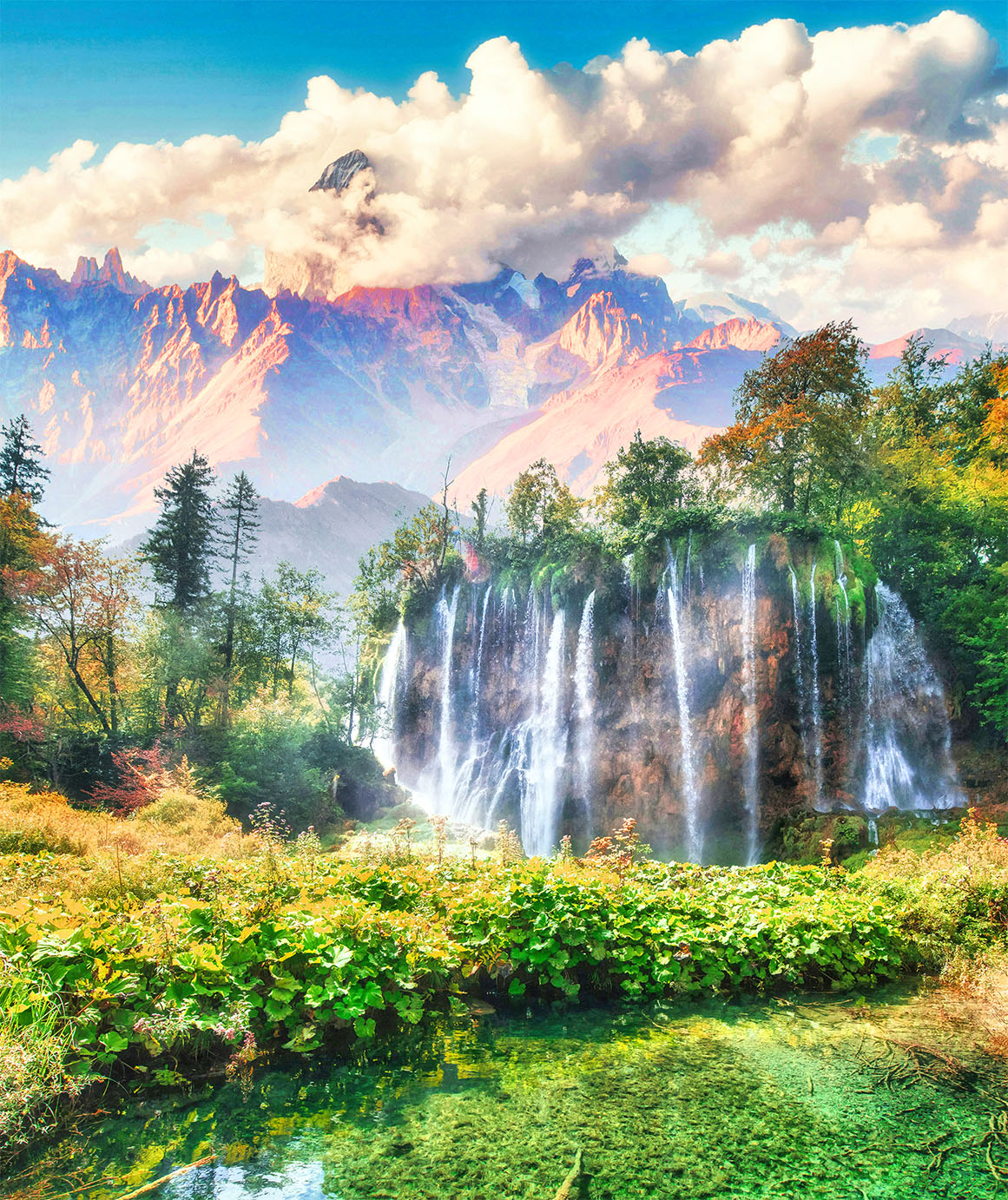 Cascading Waterfall Jigsaw Puzzle