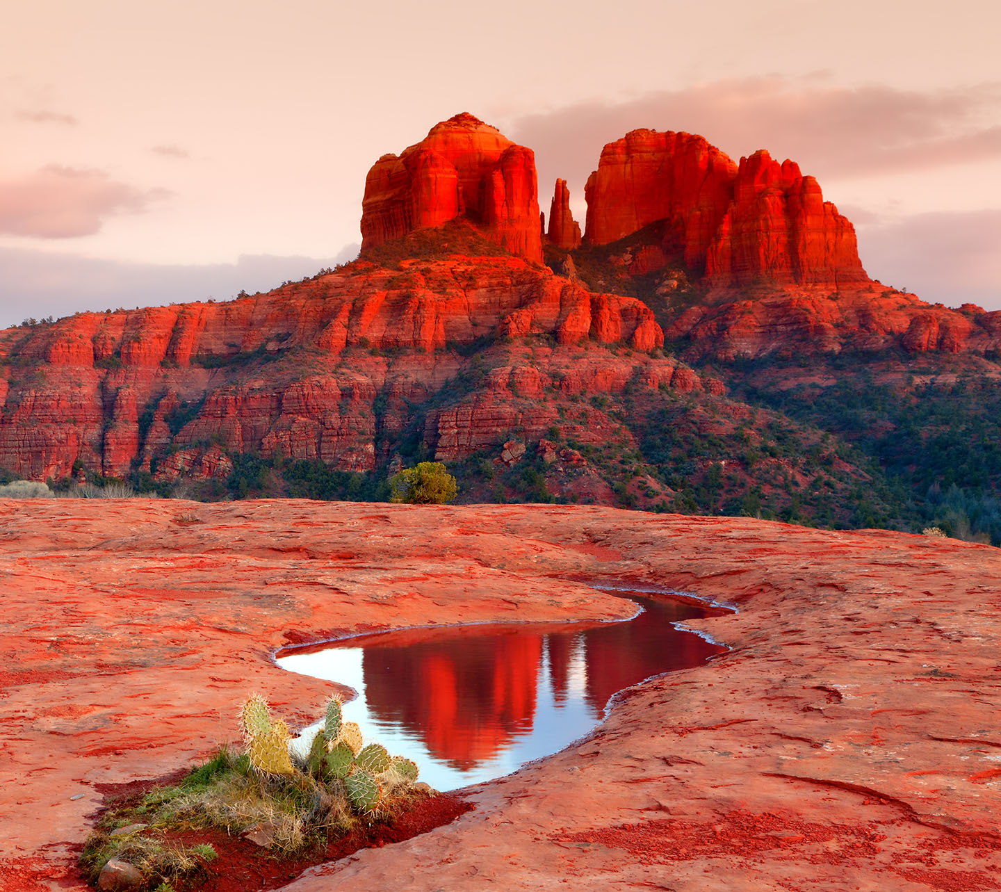 Cathedral Rock Sunset Jigsaw Puzzle