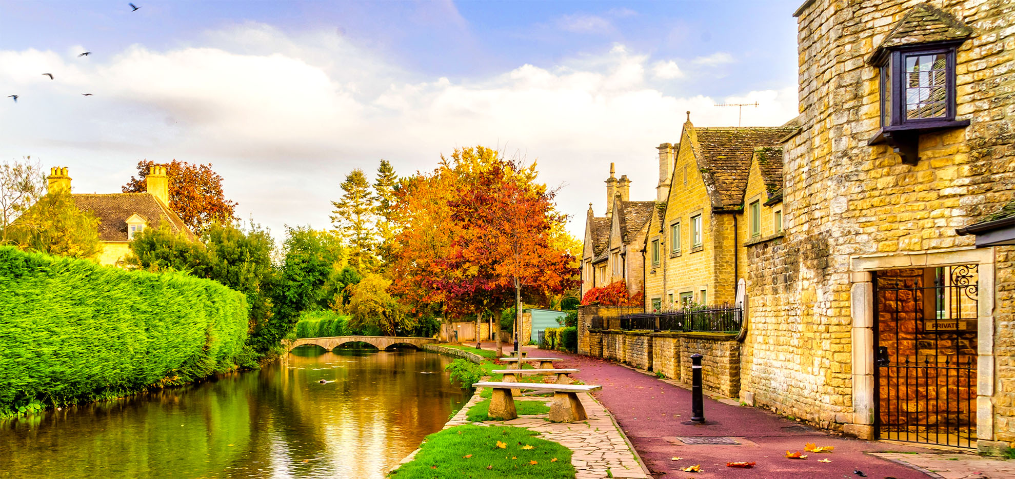 Cotswolds Riverside Scene Jigsaw Puzzle