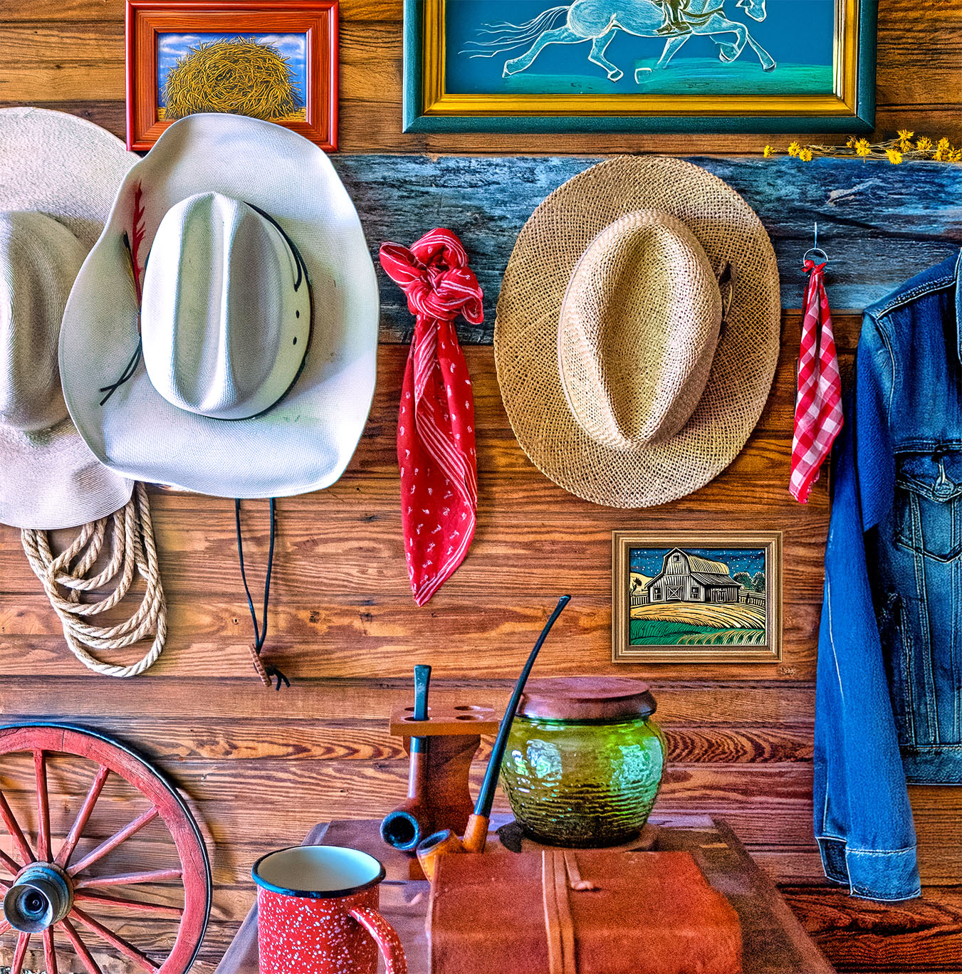 Cowboy Corner Jigsaw Puzzle