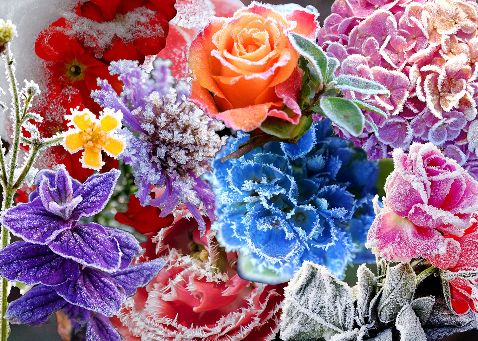 Frozen Flowers Jigsaw Puzzle
