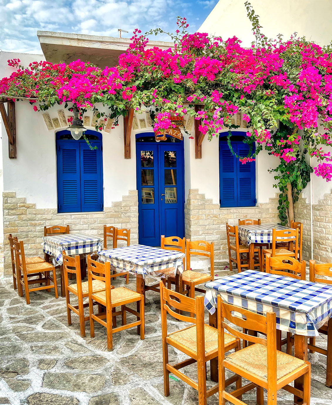 Greek Courtyard Jigsaw Puzzle