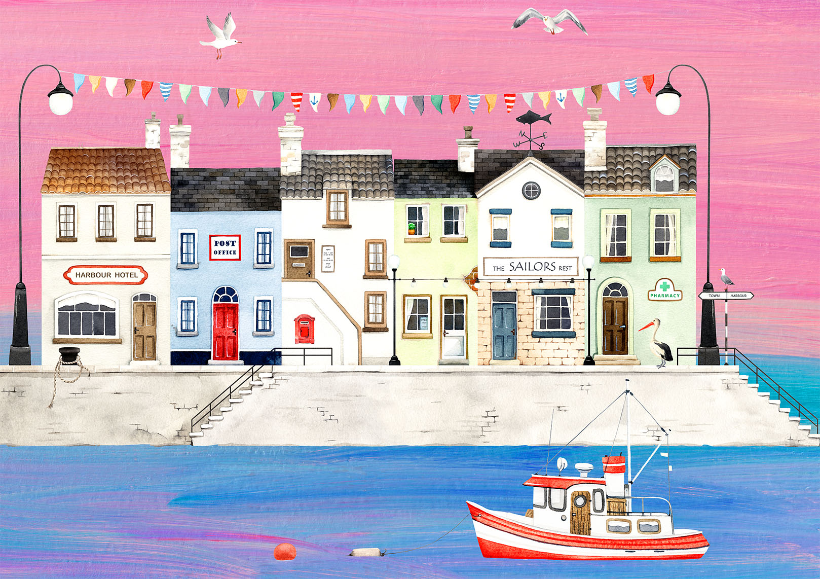 Harbor Town Jigsaw Puzzle