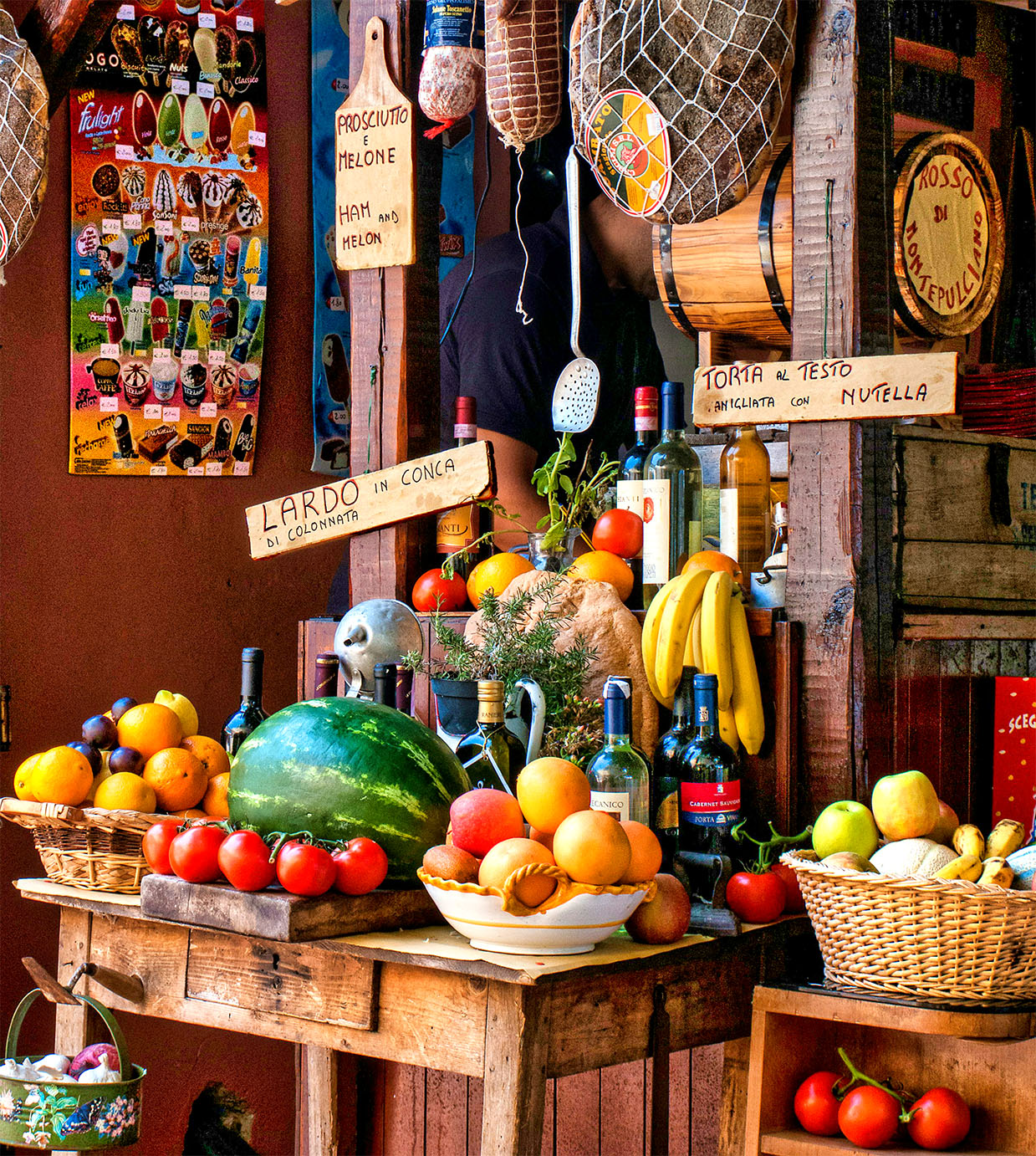 Italian Market Stand Jigsaw Puzzle