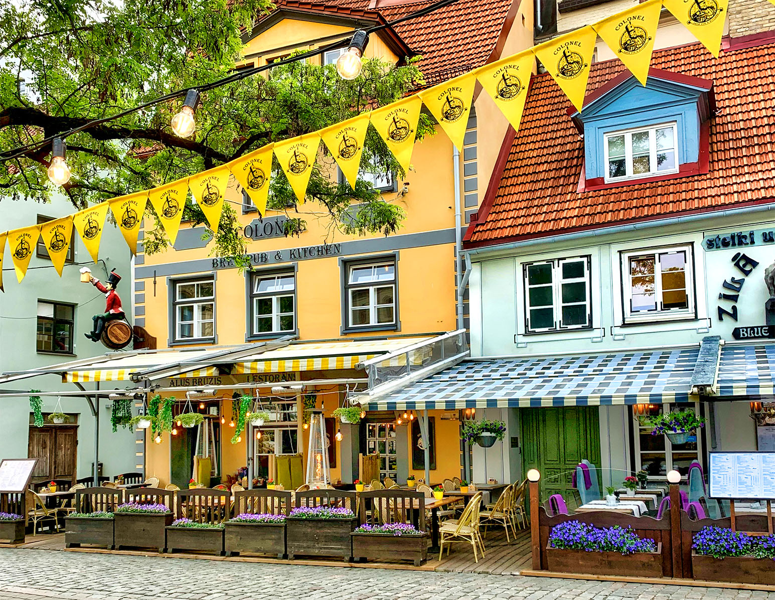 Latvian Cafe Scene Jigsaw Puzzle