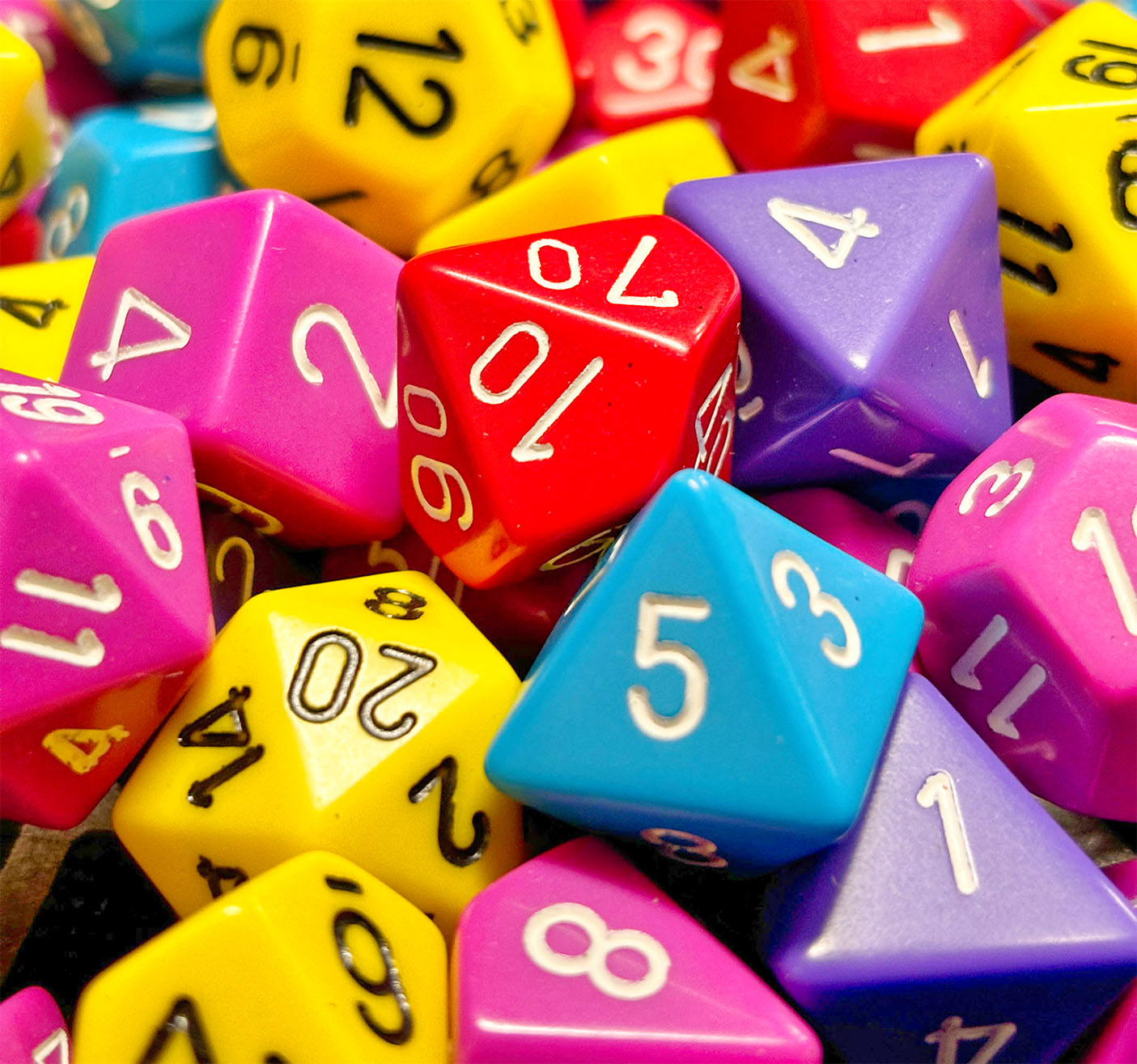 Multicolored Dice Jigsaw Puzzle