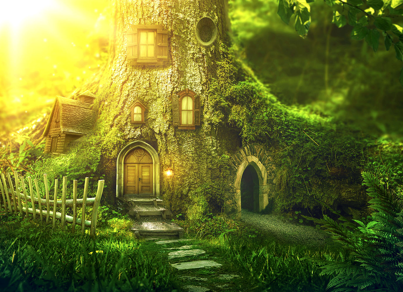 Mystical Tree House Jigsaw Puzzle Mystical Tree House Jigsaw Puzzle