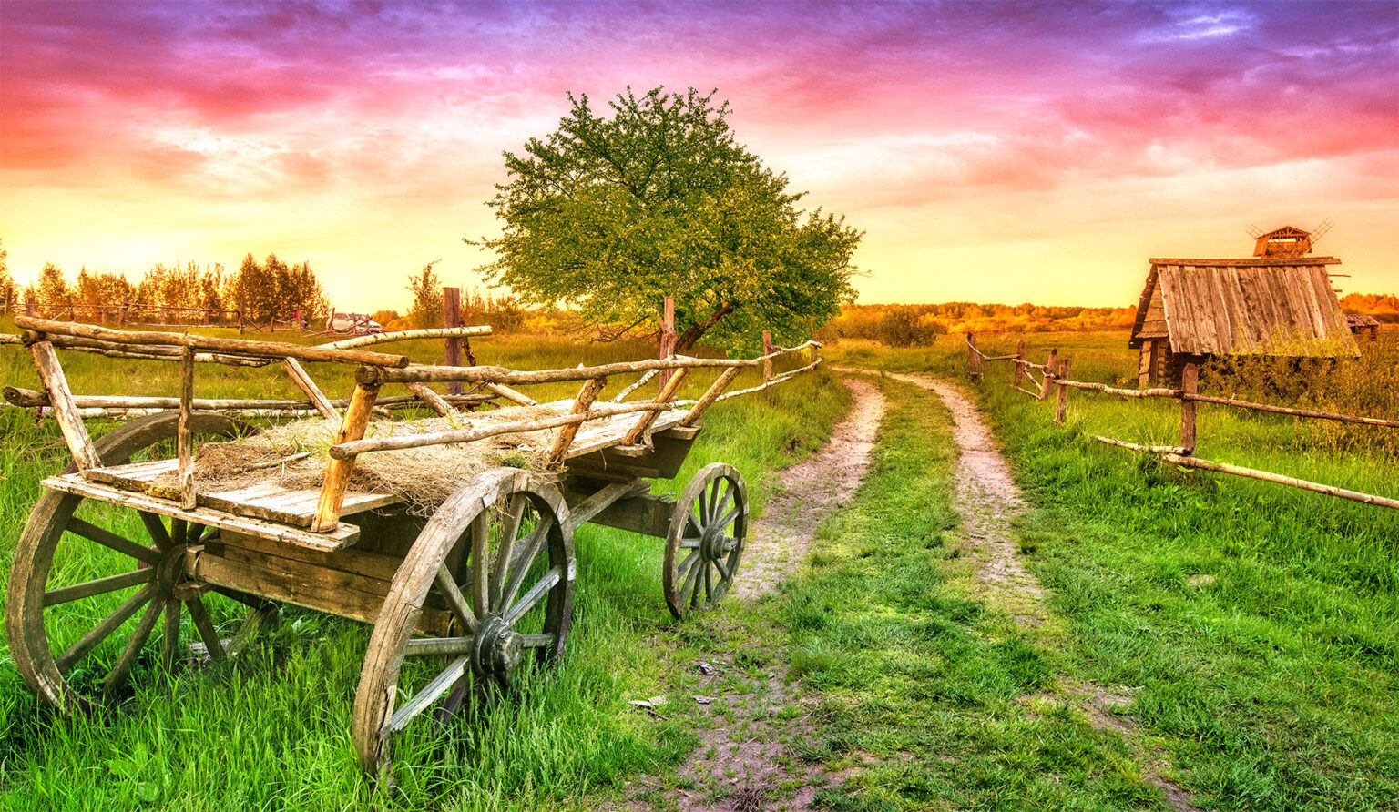 Old Wagon Jigsaw Puzzle