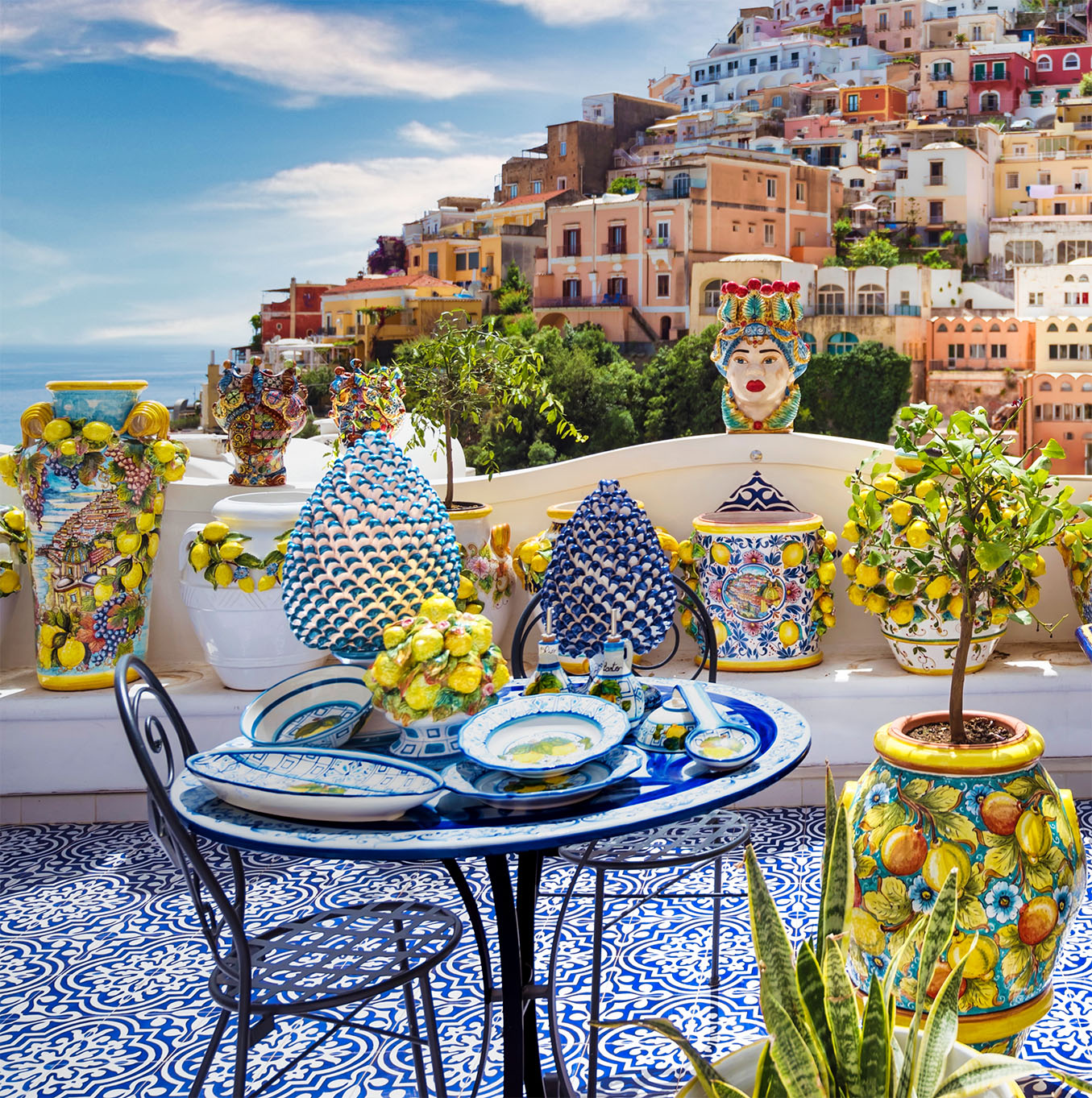 Positano Terrace Jigsaw Puzzle