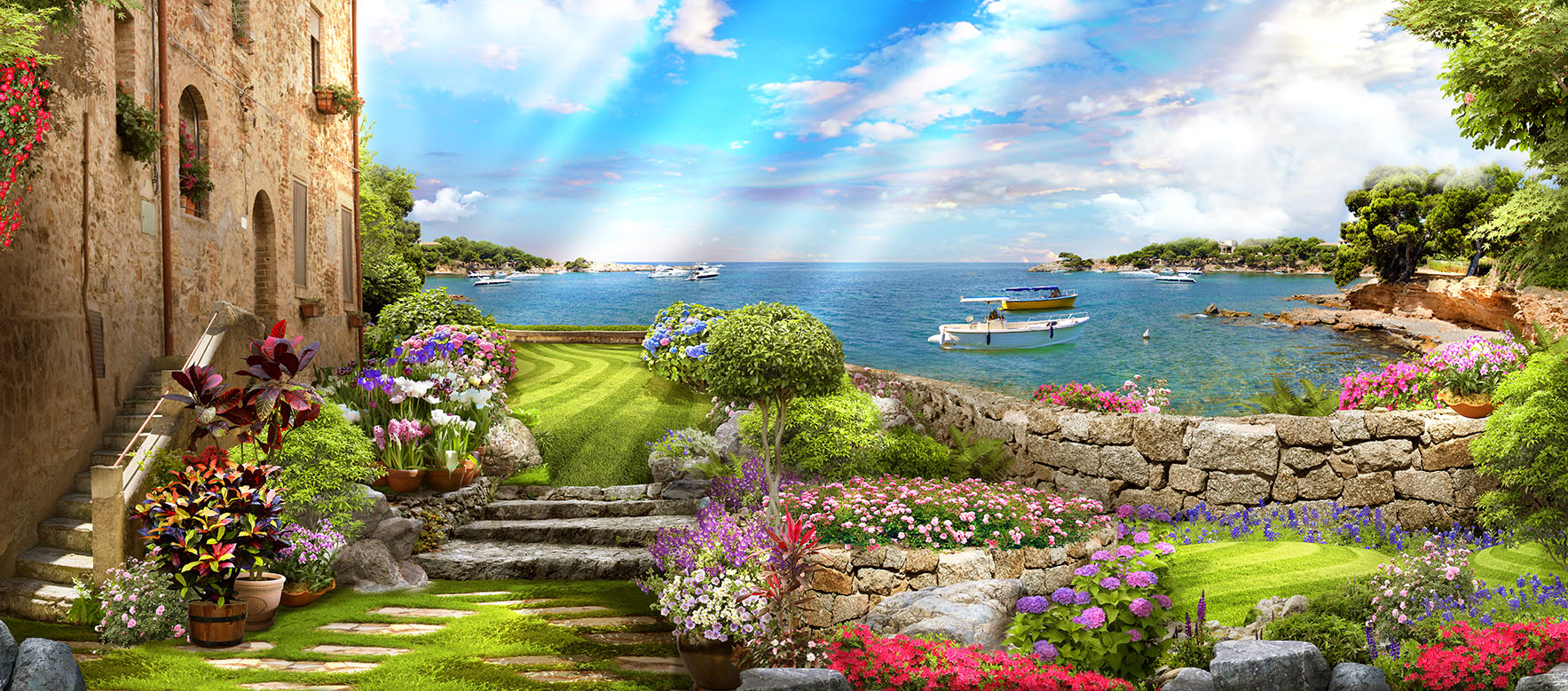 Seaside Lawn Jigsaw Puzzle