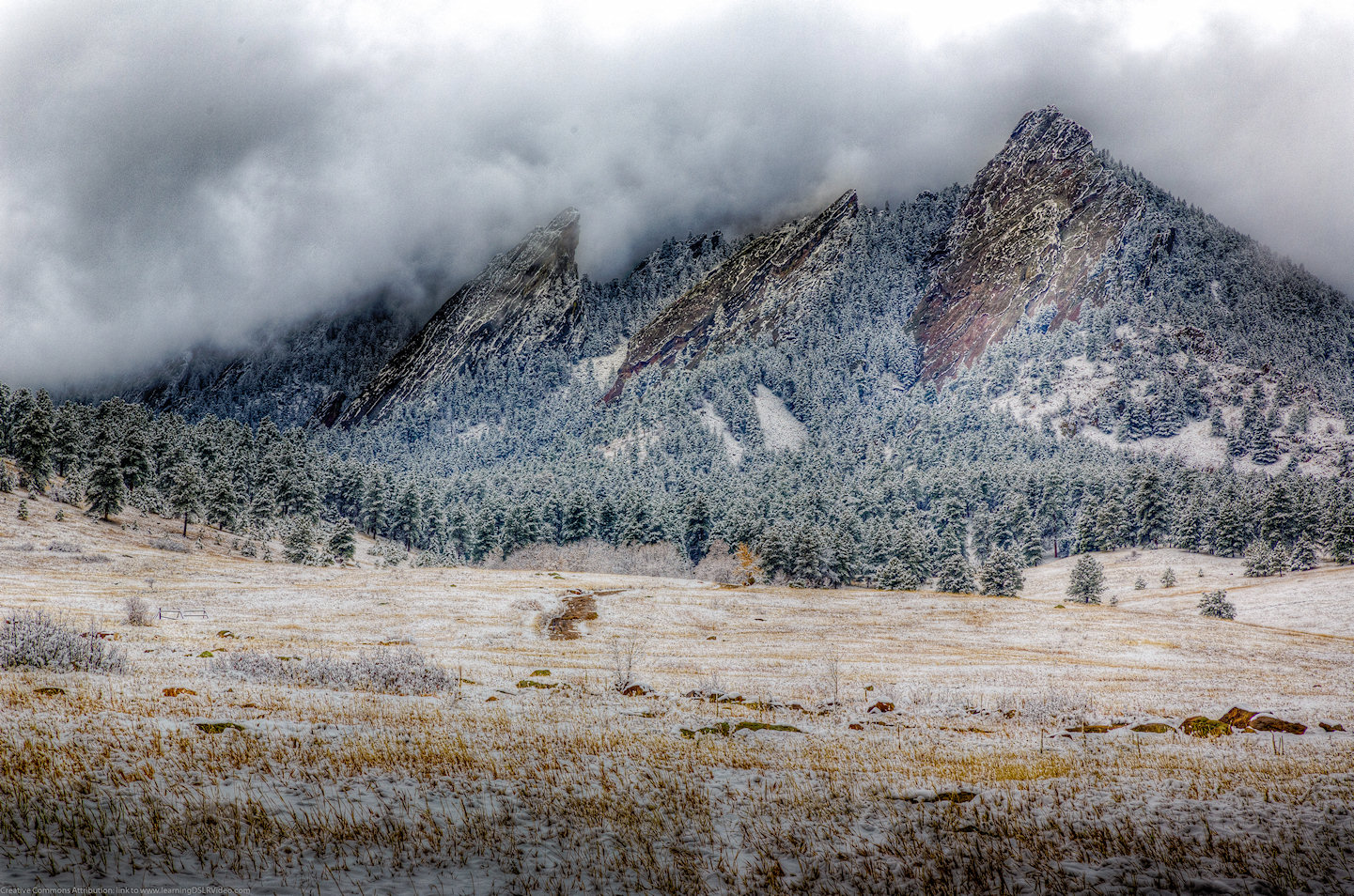 Snowy Flatirons Jigsaw Puzzle