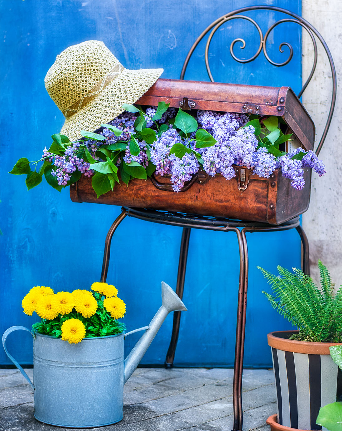 Spring Garden Chair Jigsaw Puzzle