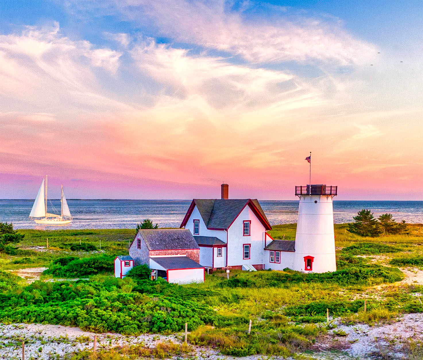 Stage Harbor Lighthouse Jigsaw Puzzle