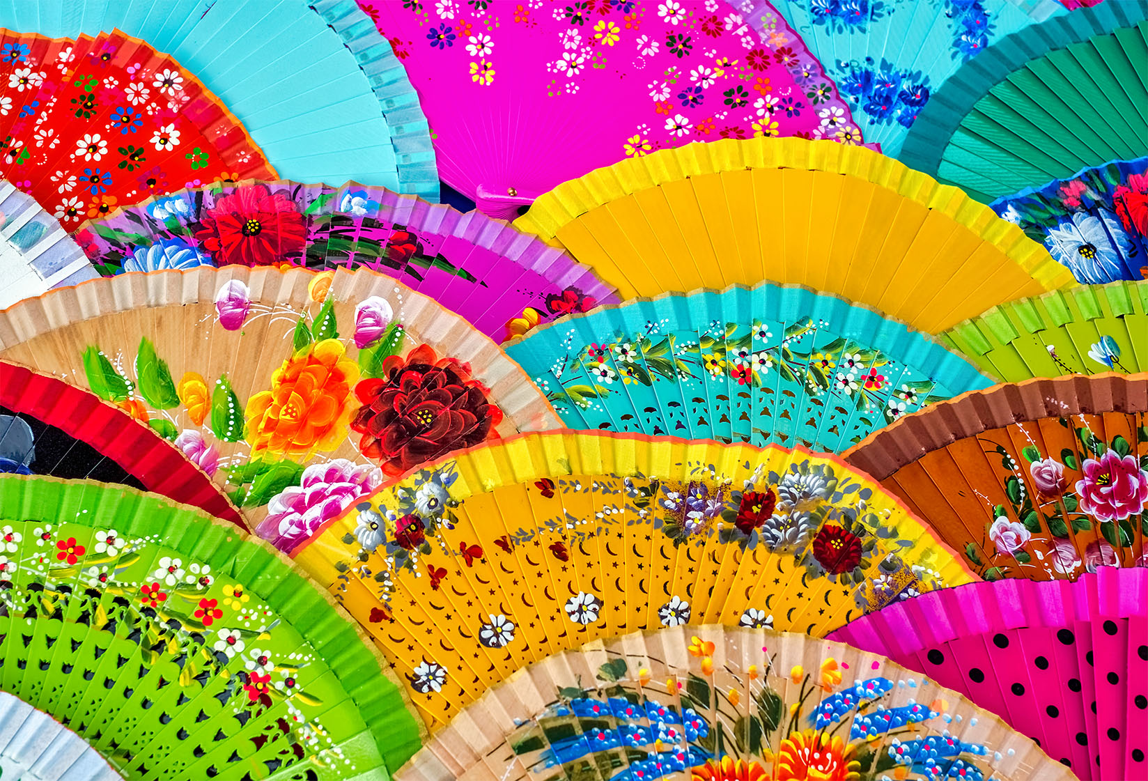 Traditional Spanish Fans Jigsaw Puzzle